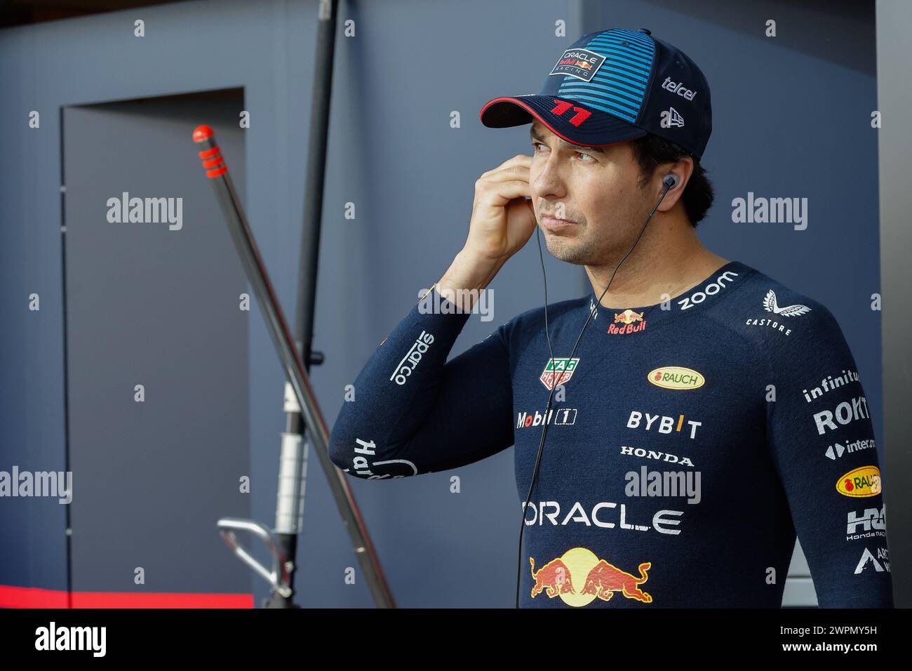 Jeddah, Arabie Saoudite. 08th Mar, 2024. PEREZ Sergio (mex), Red Bull Racing RB20, portrait ...