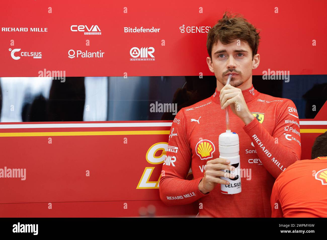 Jeddah, Arabie Saoudite. 08th Mar, 2024. LECLERC Charles (mco), Scuderia Ferrari SF-24, portrait ...