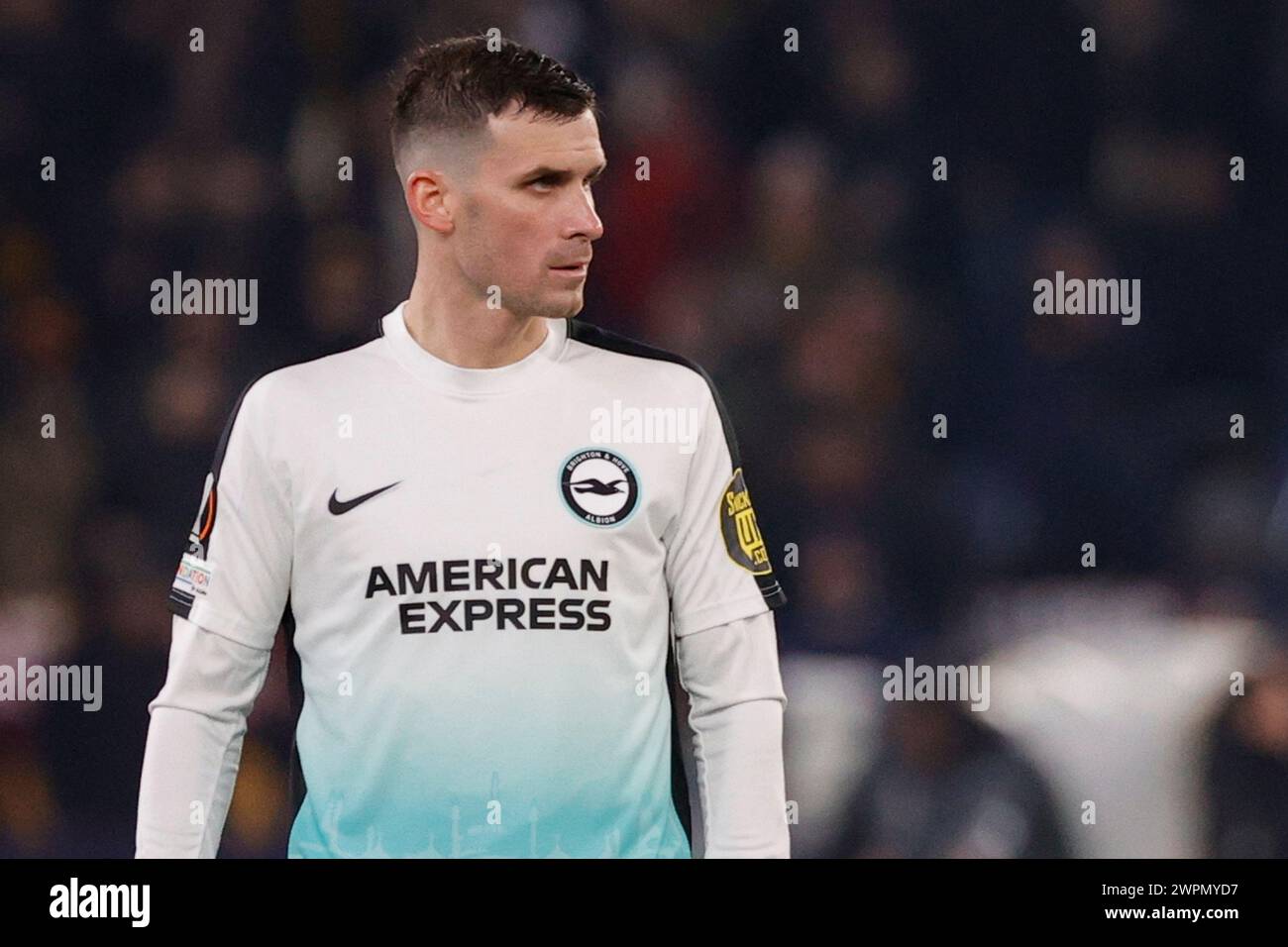 Pascal Grob of Brighton looks on during Uefa Europa League round of 16 ...
