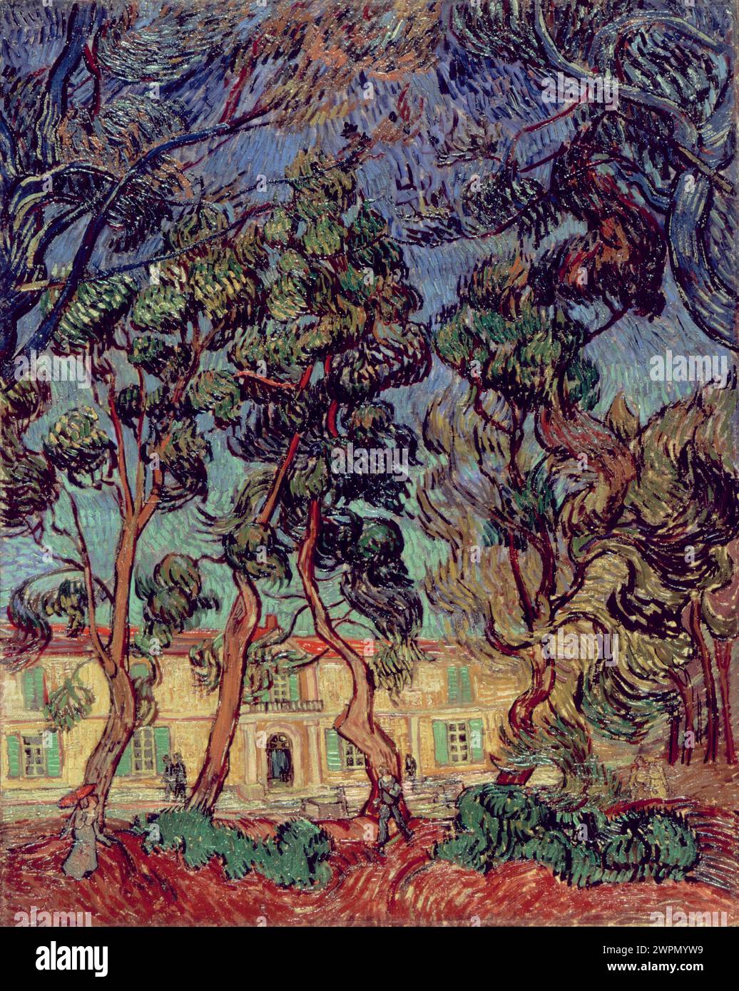 Van Gogh, Vincent Dutch 1853-1890 Hospital at Saint-Remy Painting-Oil on Canvas 1889 Armand ...