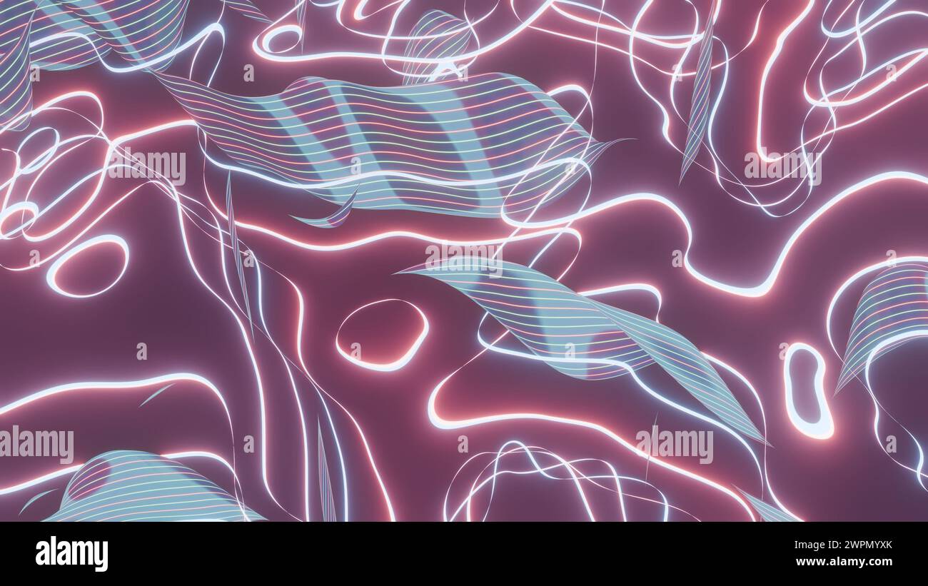 Neon retro wave, a vibrant and nostalgic aesthetic reminiscent of the ...