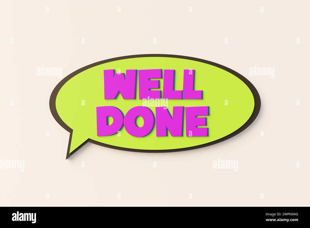 Well done, cartoon speech bubble. Well done, cartoon speech bubble ...