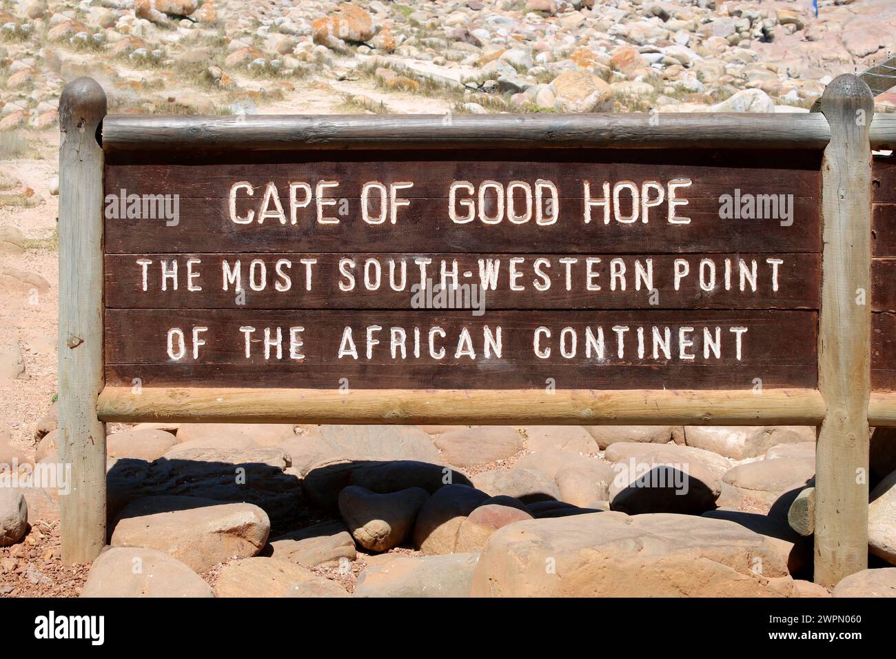 signage cape of good hope, the most south-western point of African ...