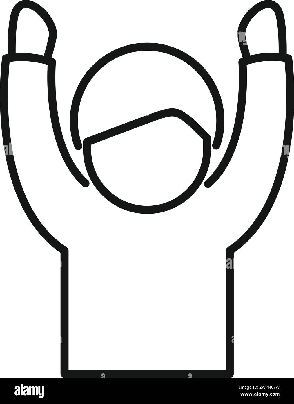 Person work exercise icon outline vector. Health mental busy. Handle ...