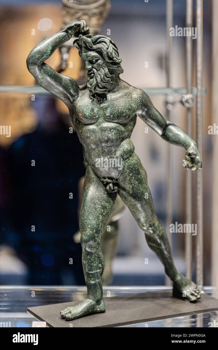 Various antiquities and artworks of Le Louvre Museum collections in ...