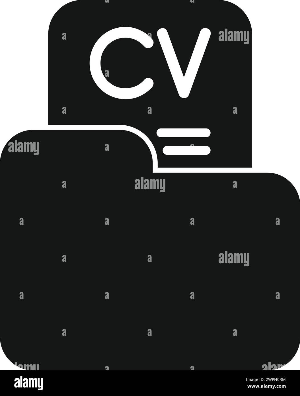CV folder promotion icon simple vector. Human resume. Best business ...