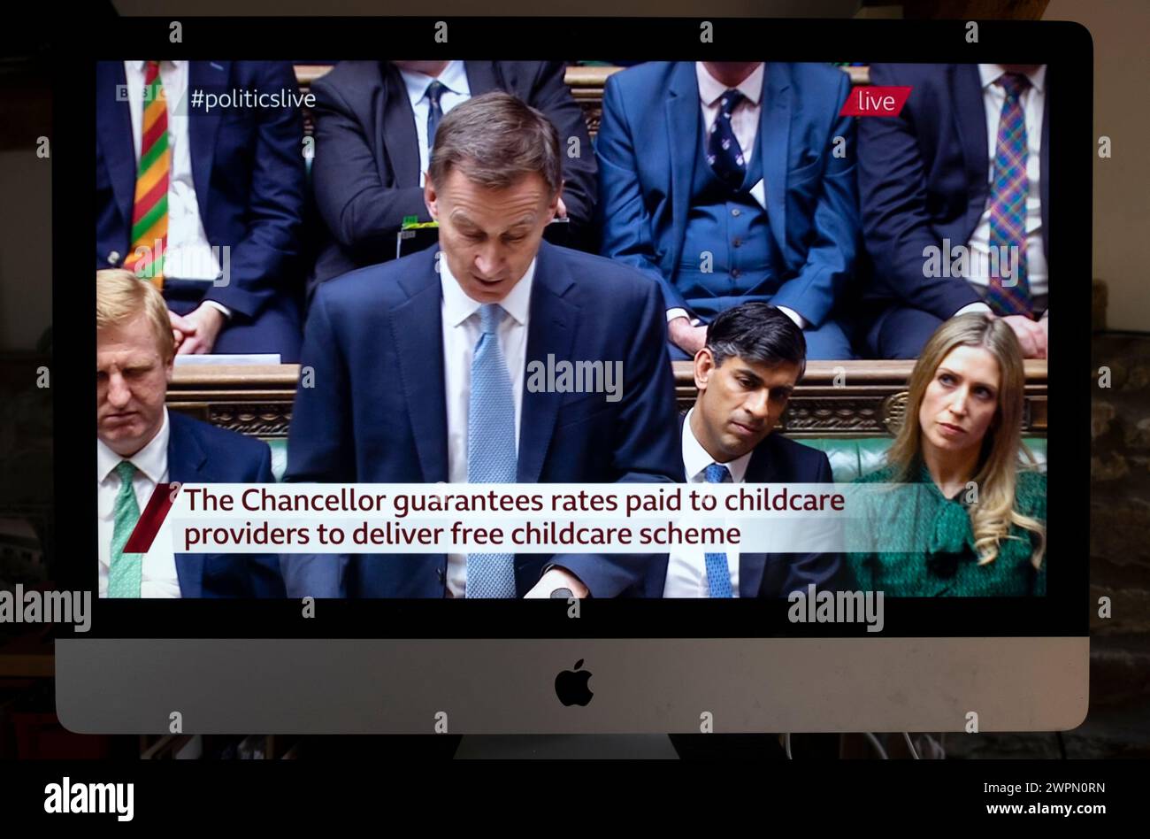 Jeremy Hunt Tory Conservative Chancellor of the Exchequer delivers ... Jeremy Hunt Tory Conservative Chancellor of the Exchequer delivers ...