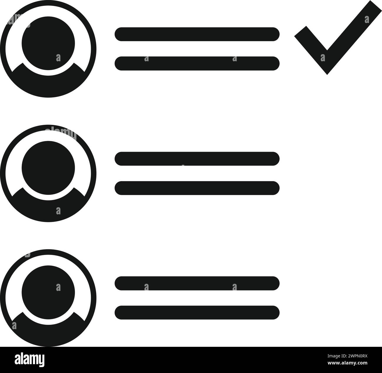 Candidate approved icon simple vector. Expert solitary. Resume find ...