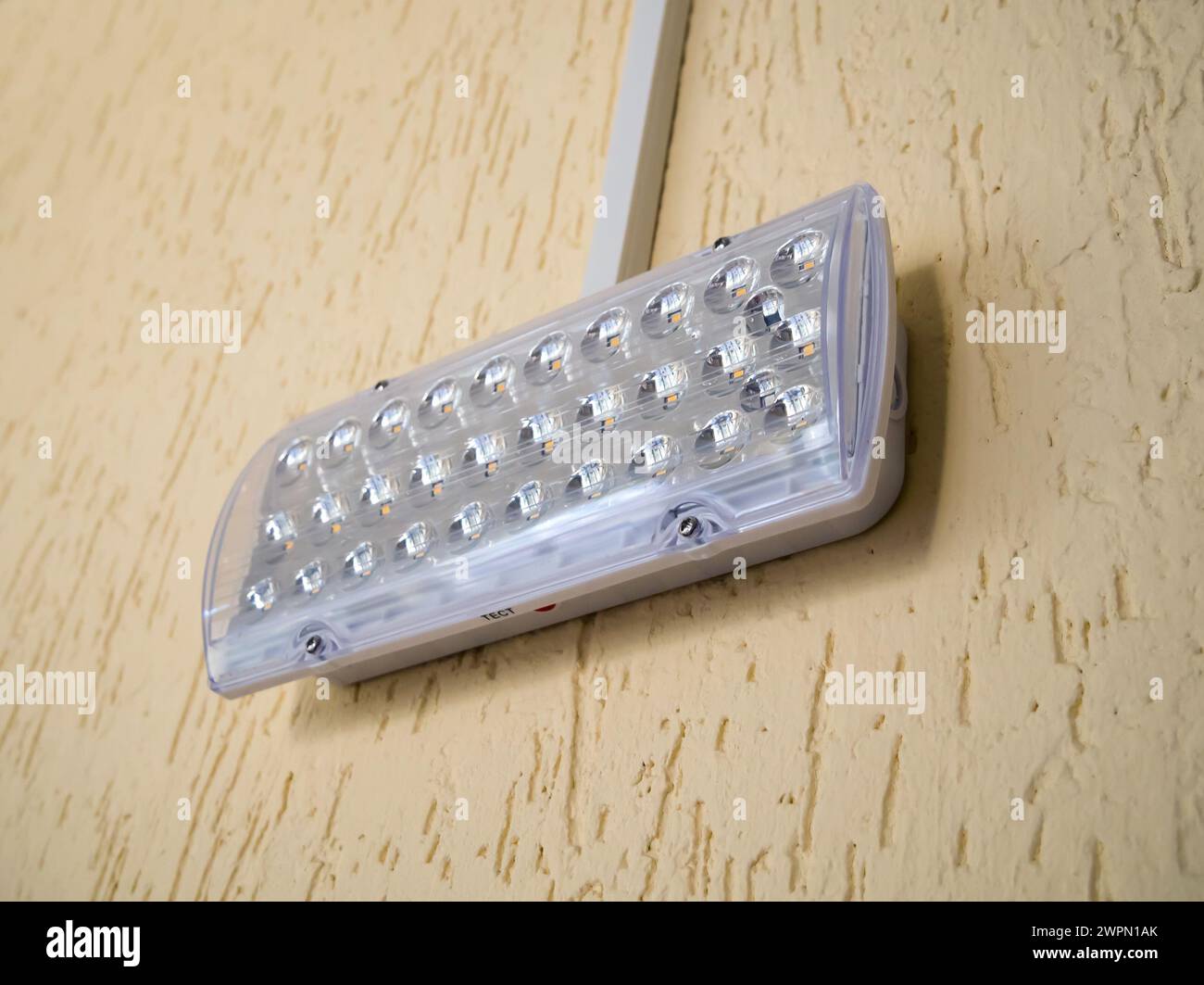 LED lamp as a warning element of a fire safety system Stock Photo - Alamy