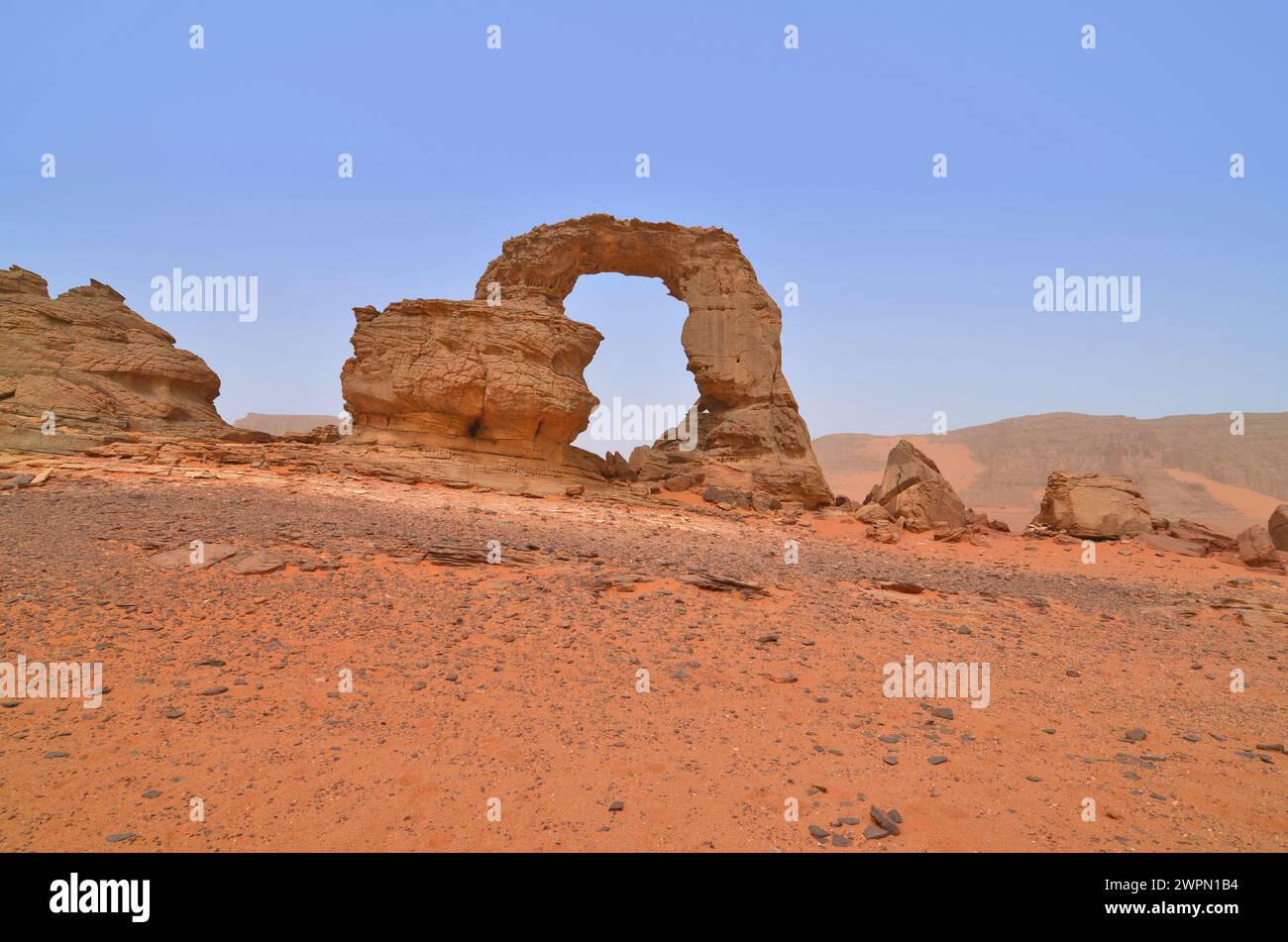 Arch Rock formation aka Arch of Africa or Arch of Algeria at Tamezguida ...
