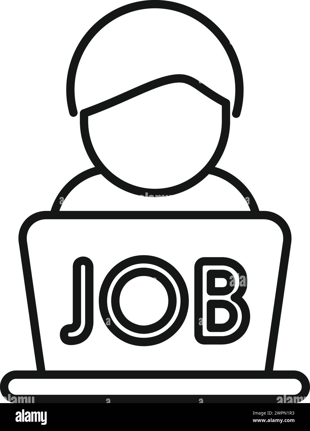 Top expert job icon outline vector. Locate personnel. Business best ...