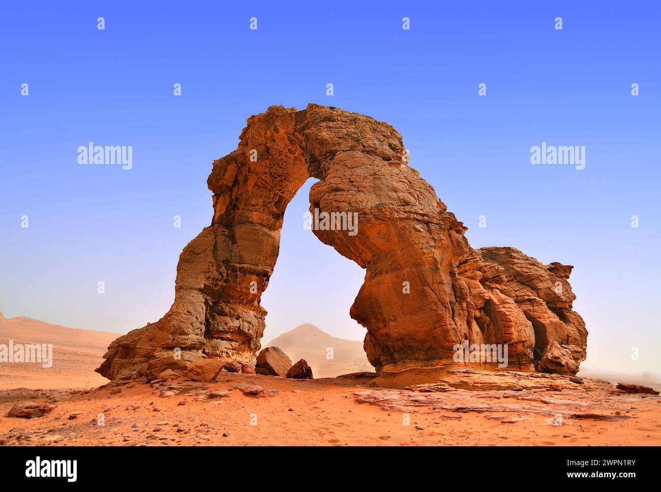 Arch Rock formation aka Arch of Africa or Arch of Algeria at Tamezguida ...