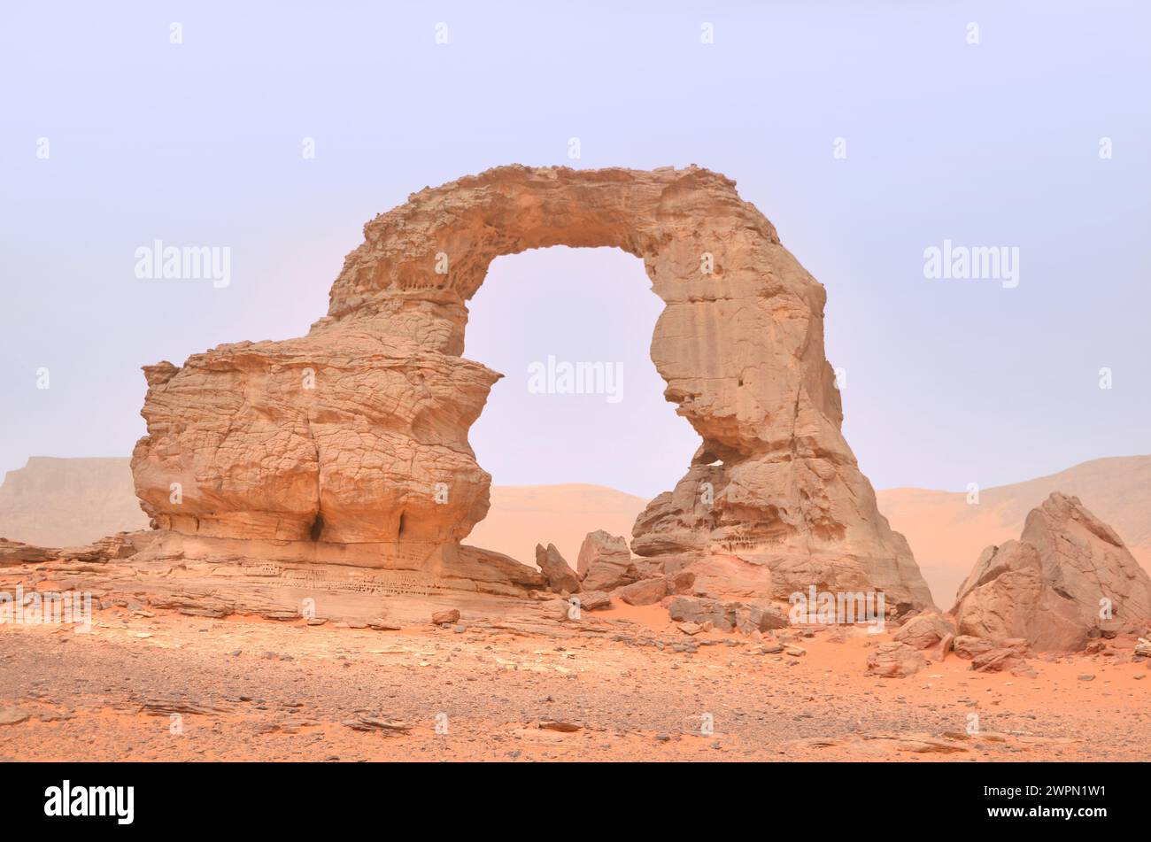 Arch Rock formation aka Arch of Africa or Arch of Algeria at Tamezguida ...
