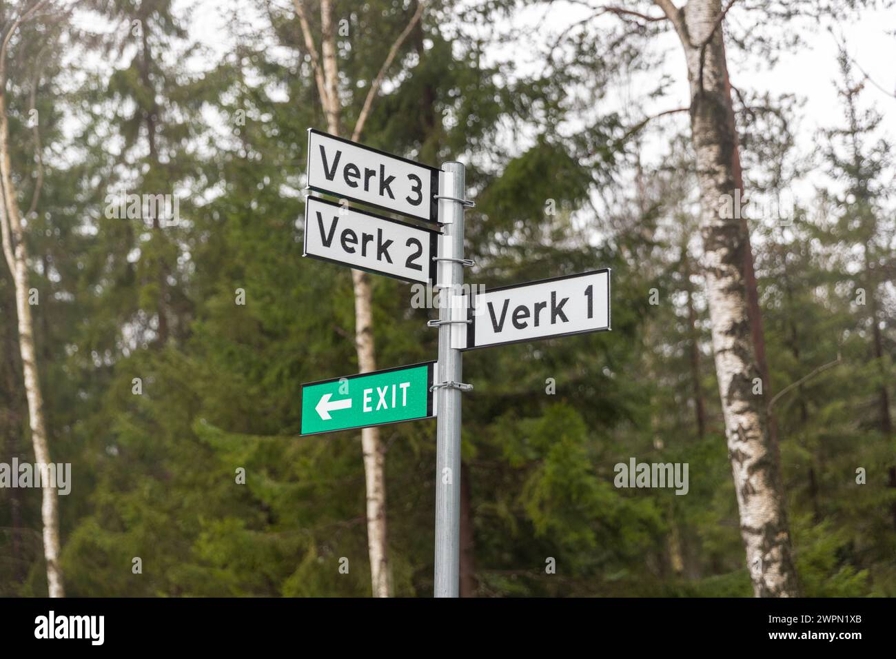 Pole direction signs in hi-res stock photography and images - Alamy