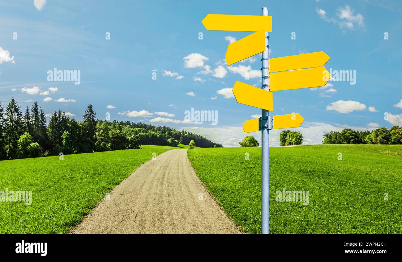 Country road signs hi-res stock photography and images - Alamy