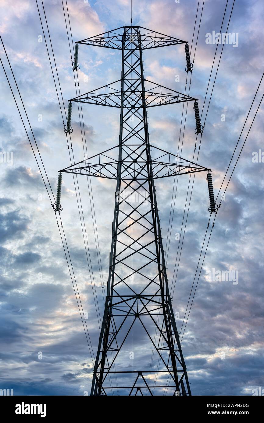Electric pylon in background hi-res stock photography and images - Alamy