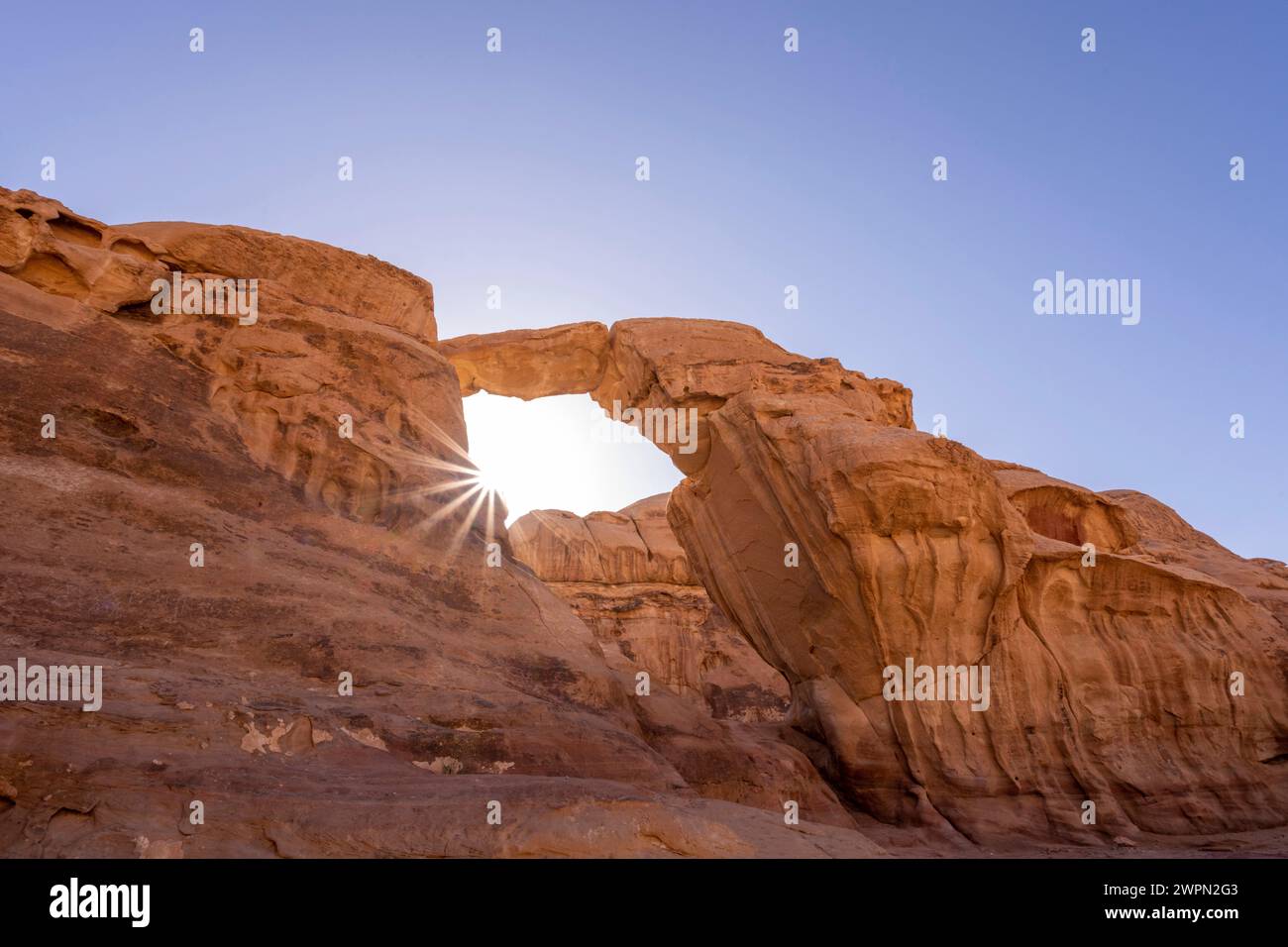 Around Frouth Rock Arch, Wadi Rum, Jordan, Middle East, Asia Stock ...