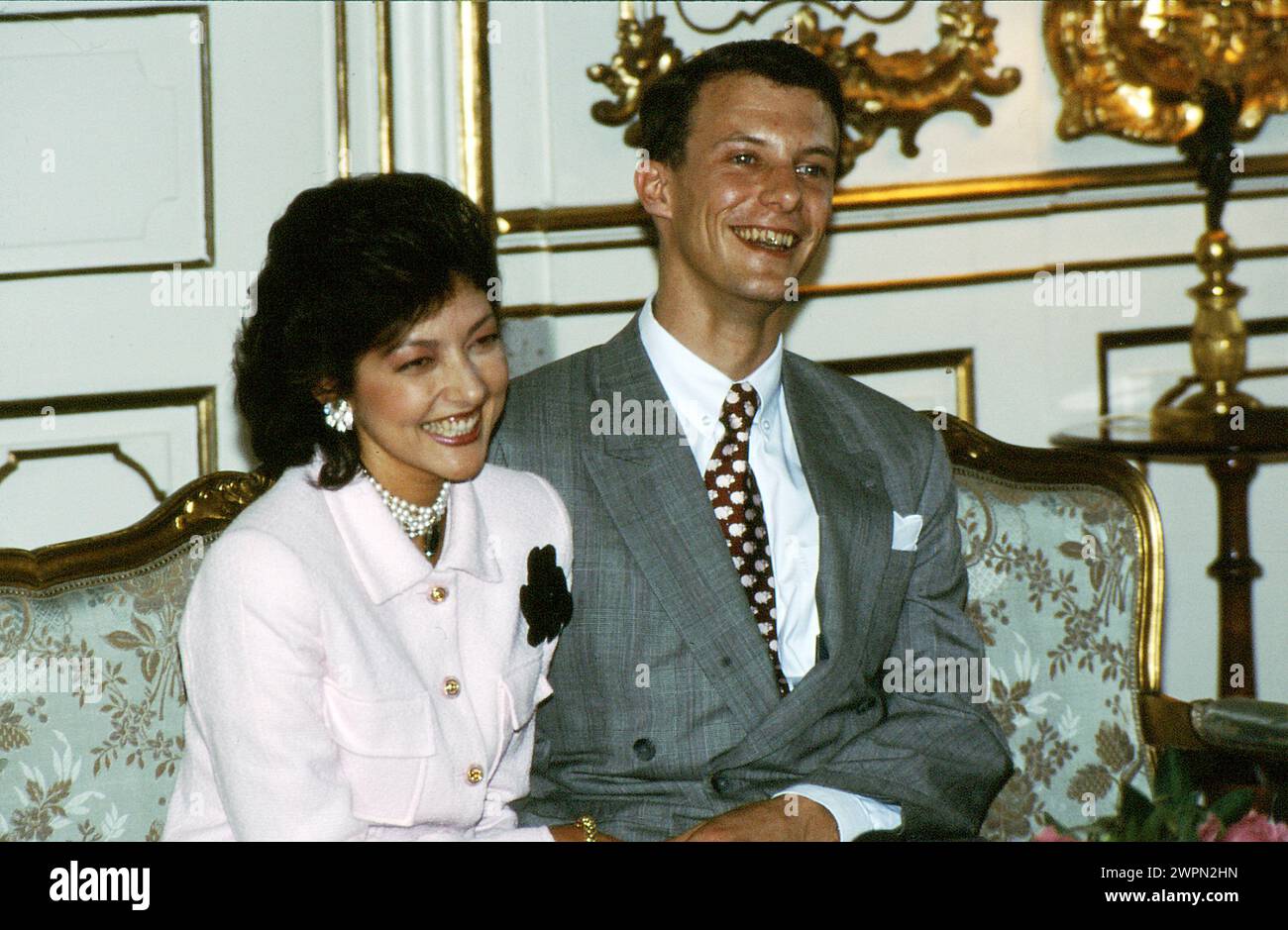 Fredensborg/Denmark /01 jUNE 1995/Prince jochime and ms.alednara manley ...