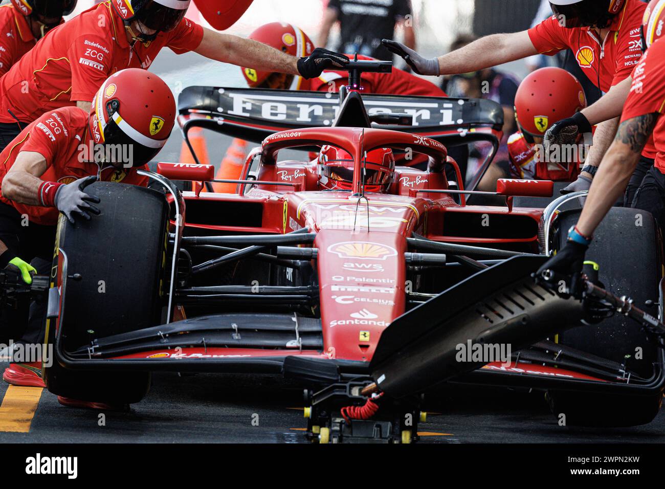 Jeddah, Saudi Arabia. 08th Mar, 2024. 16 LECLERC Charles (mco), Scuderia Ferrari SF-24, during ...