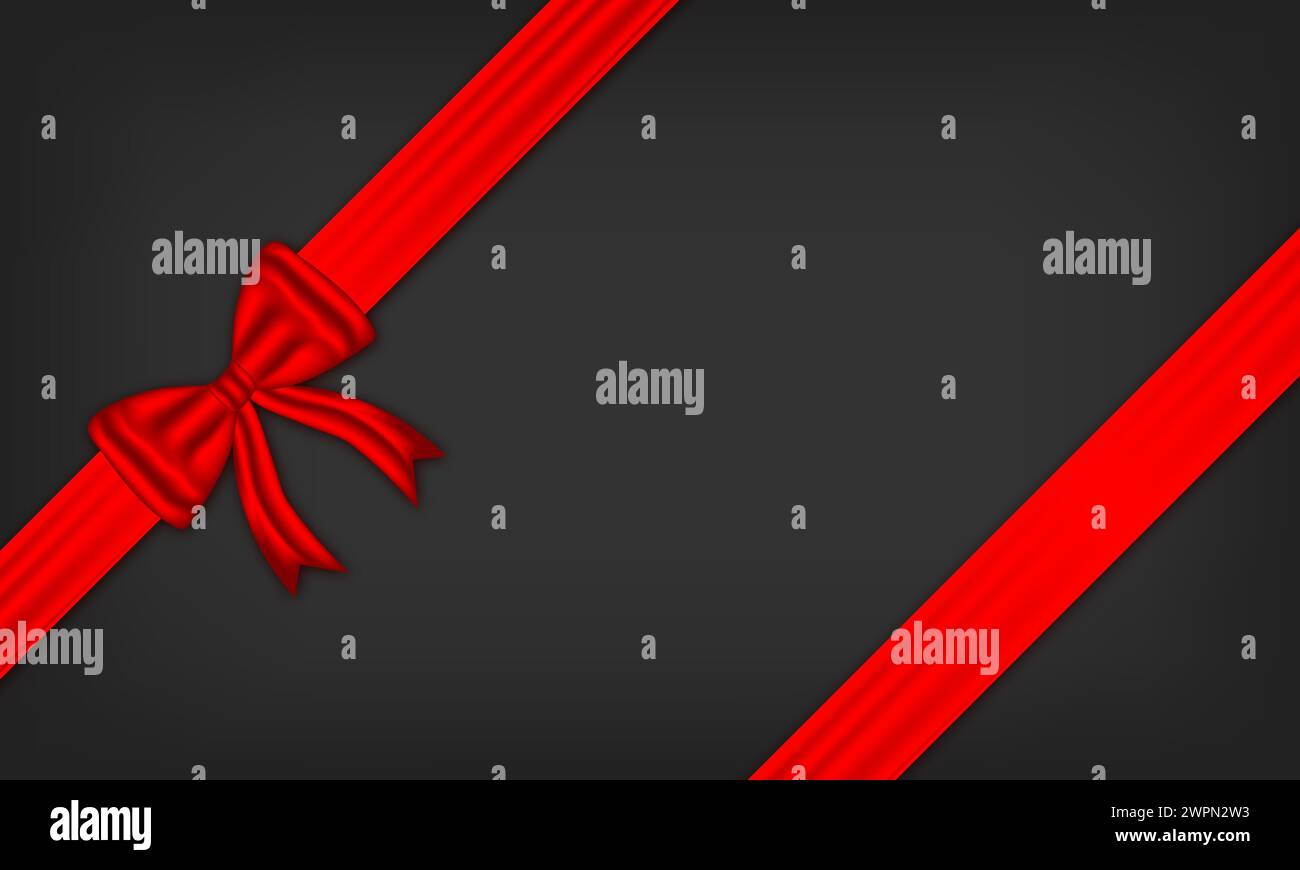 Gold ribbon bow cut out Stock Vector Images - Alamy