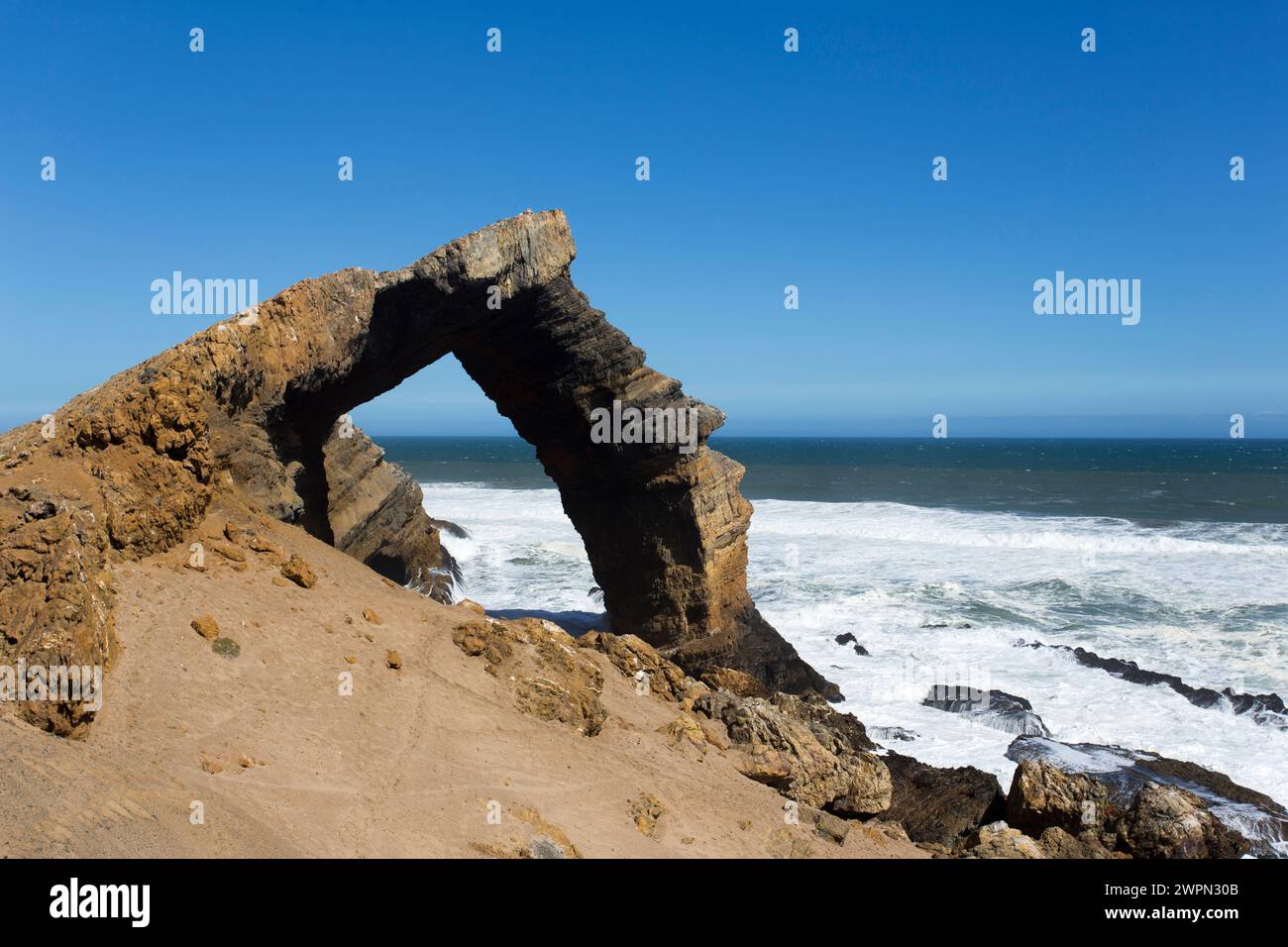 The landscape of Bogenfels in Namibia Stock Photo - Alamy
