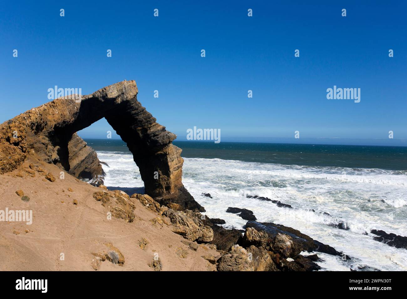 The landscape of Bogenfels in Namibia Stock Photo - Alamy