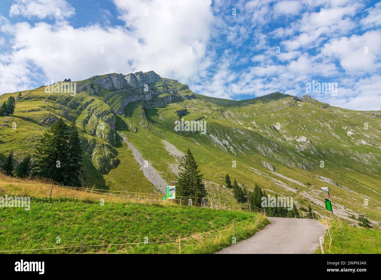 mountain Kanisfluh in Bregenzerwaldgebirge Bregenz Forest Mountains Au ...