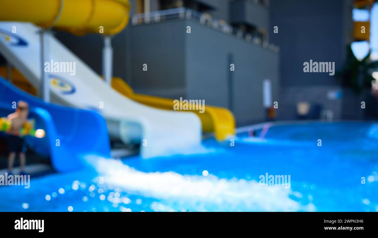 Colorful water slides Stock Photo - Alamy