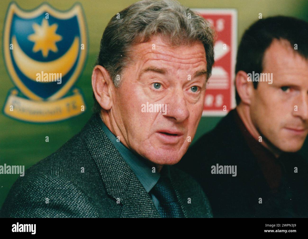 PORTSMOUTH CHAIRMAN MILAN MANDARIC AND NEW MANAGER STEVE CLARIDGE,2000 ...