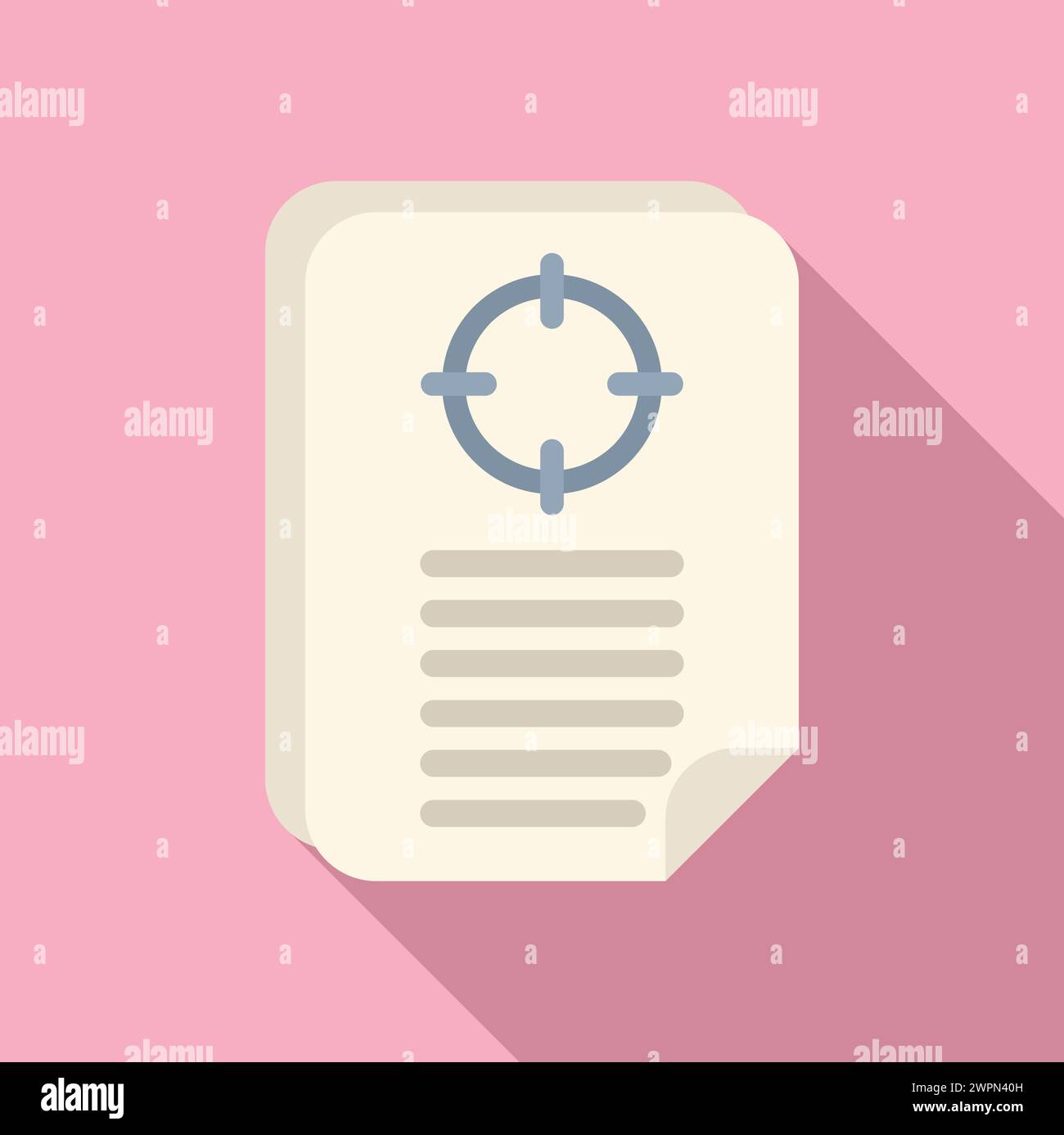 New registration target icon flat vector. Form factor. Design verify ...