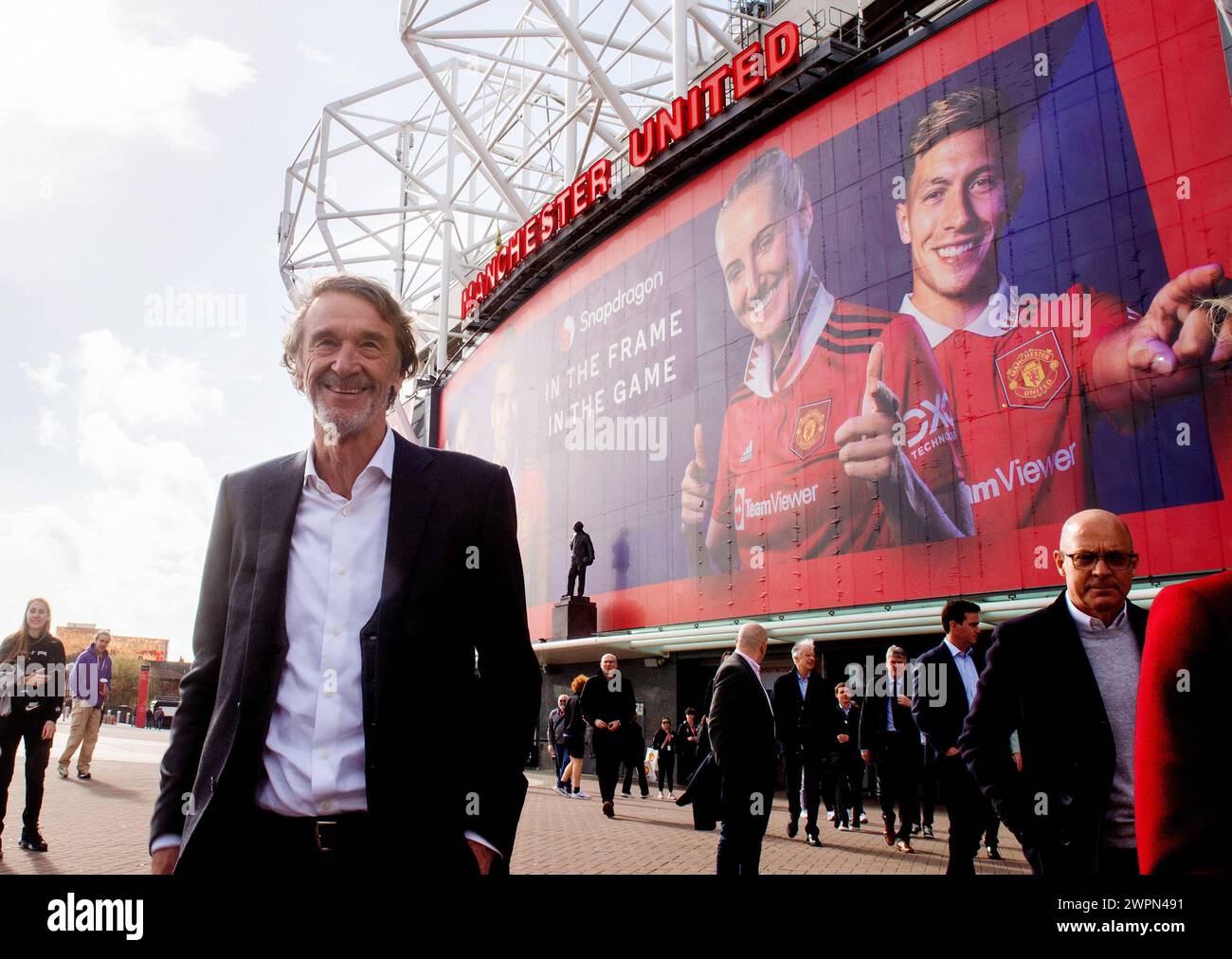 File photo dated 17-03-2023 of Sir Jim Ratcliffe at Old Trafford. Manchester United co-owner Sir ...