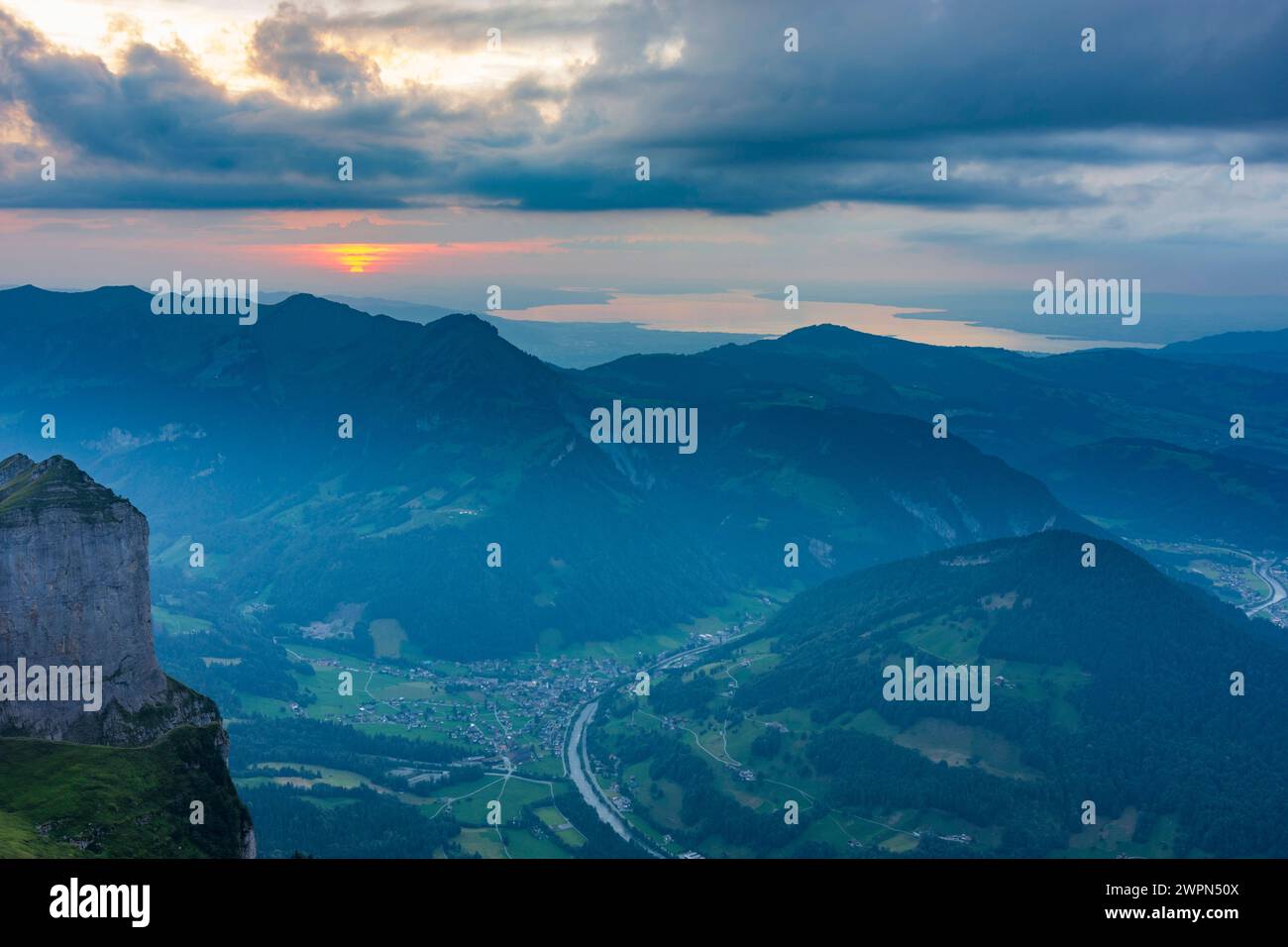 mountain Kanisfluh in Bregenzerwaldgebirge Bregenz Forest Mountains ...