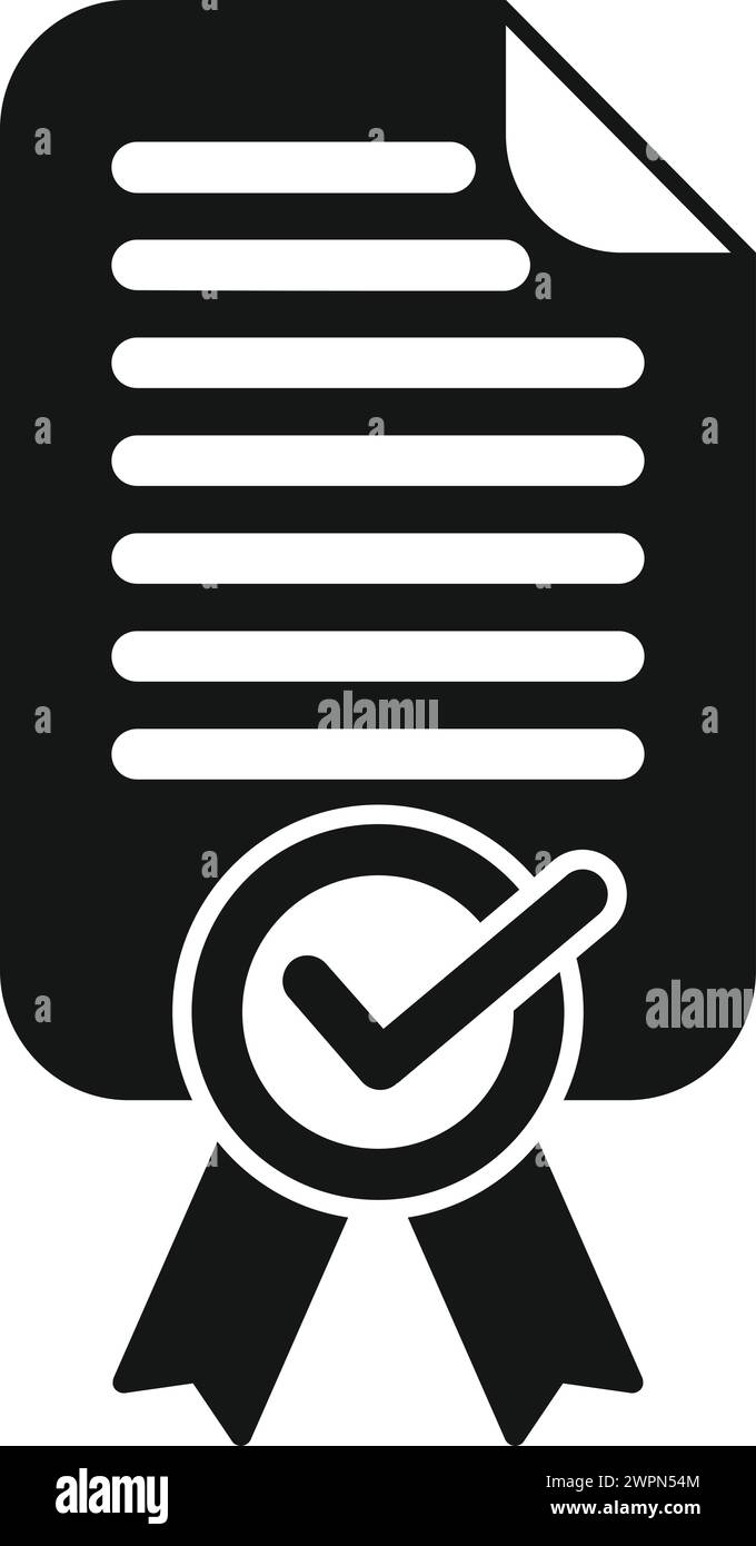 Registration certificate icon simple vector. New sign user. Join online verify step Stock Vector ...