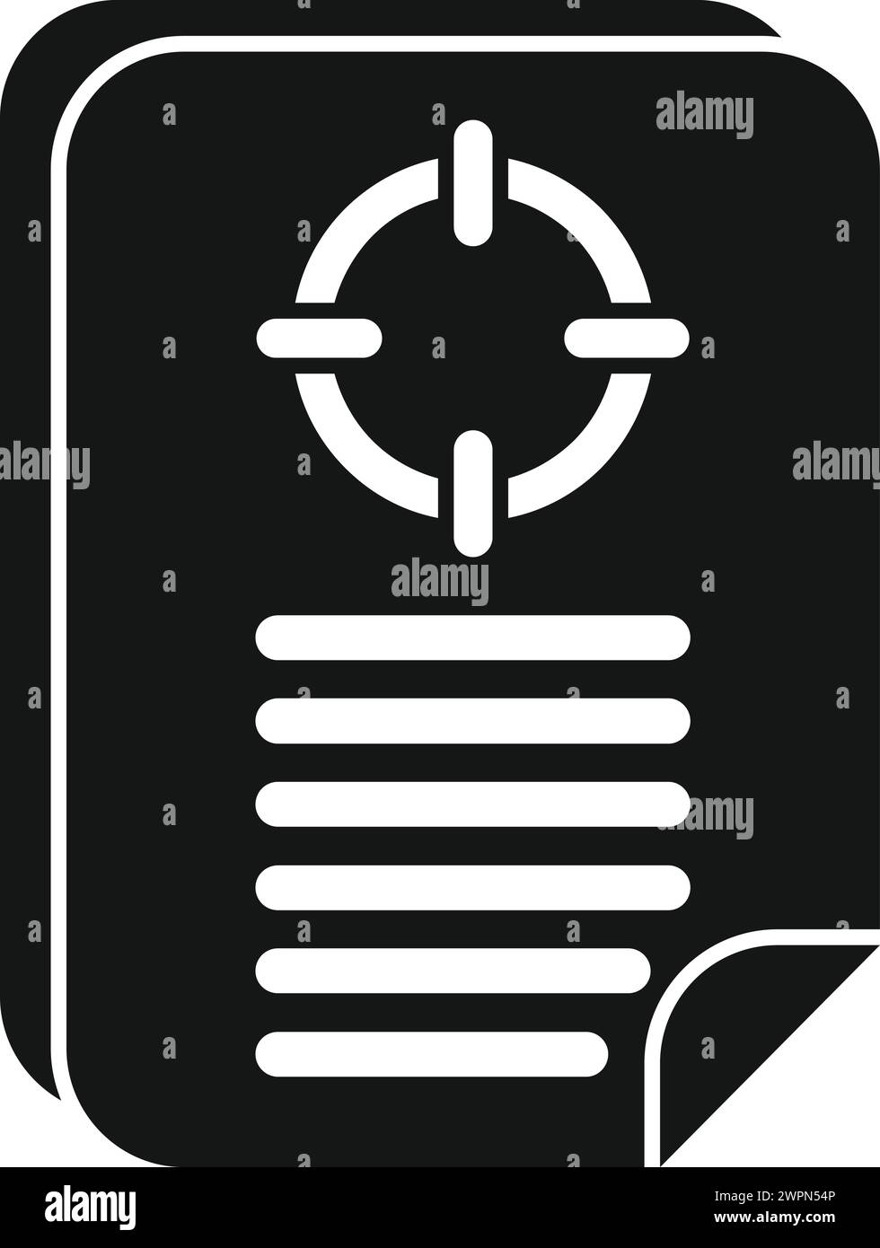 New registration target icon simple vector. Form factor. Design verify profile Stock Vector ...