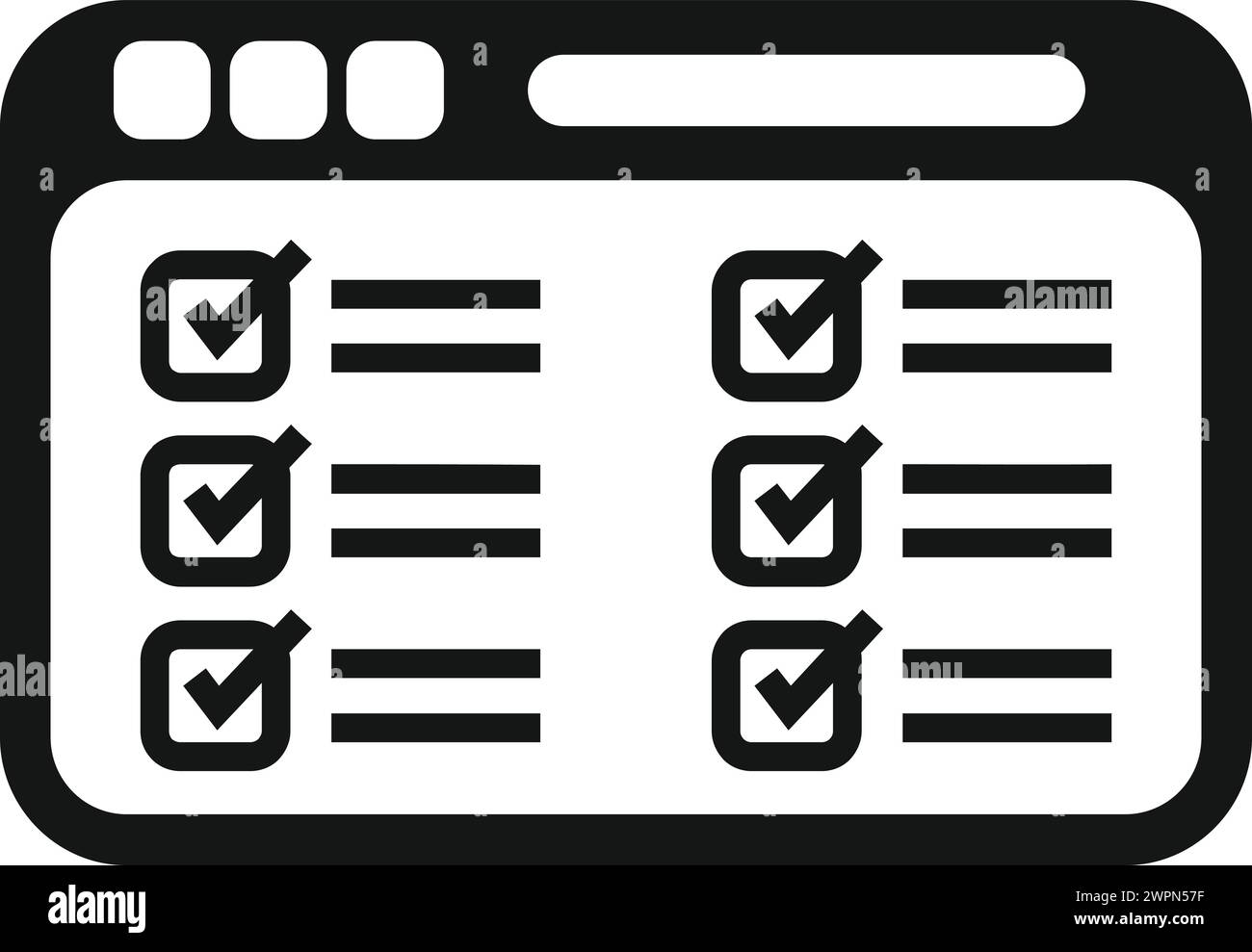 Online Web Registration Icon Simple Vector Form Number Device Digital Step Data Stock Vector