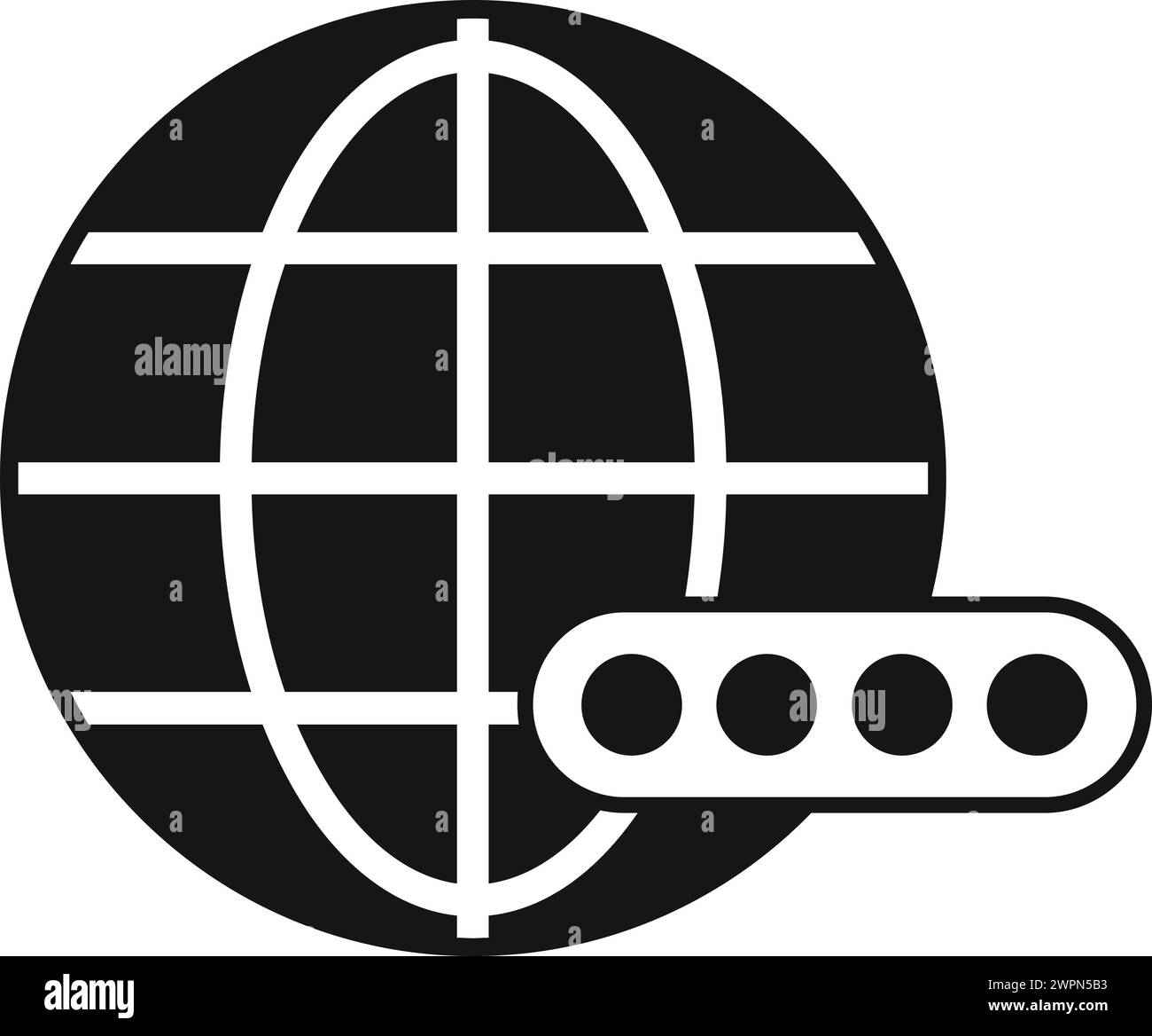 Global online registration icon simple vector. Sign login user. New ... Global online registration icon simple vector. Sign login user. New ...
