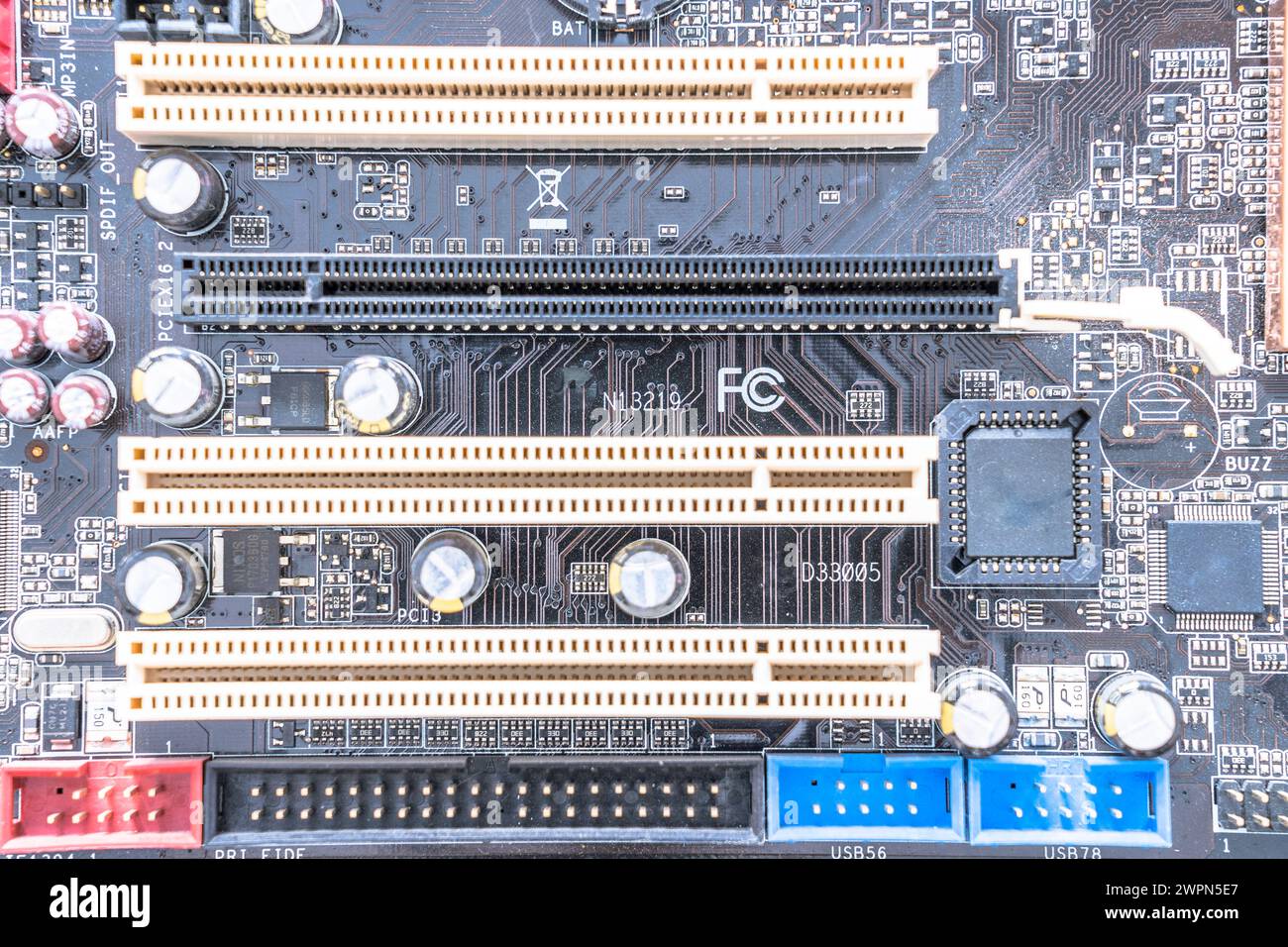 Studio, mainboard with microchips Stock Photo - Alamy