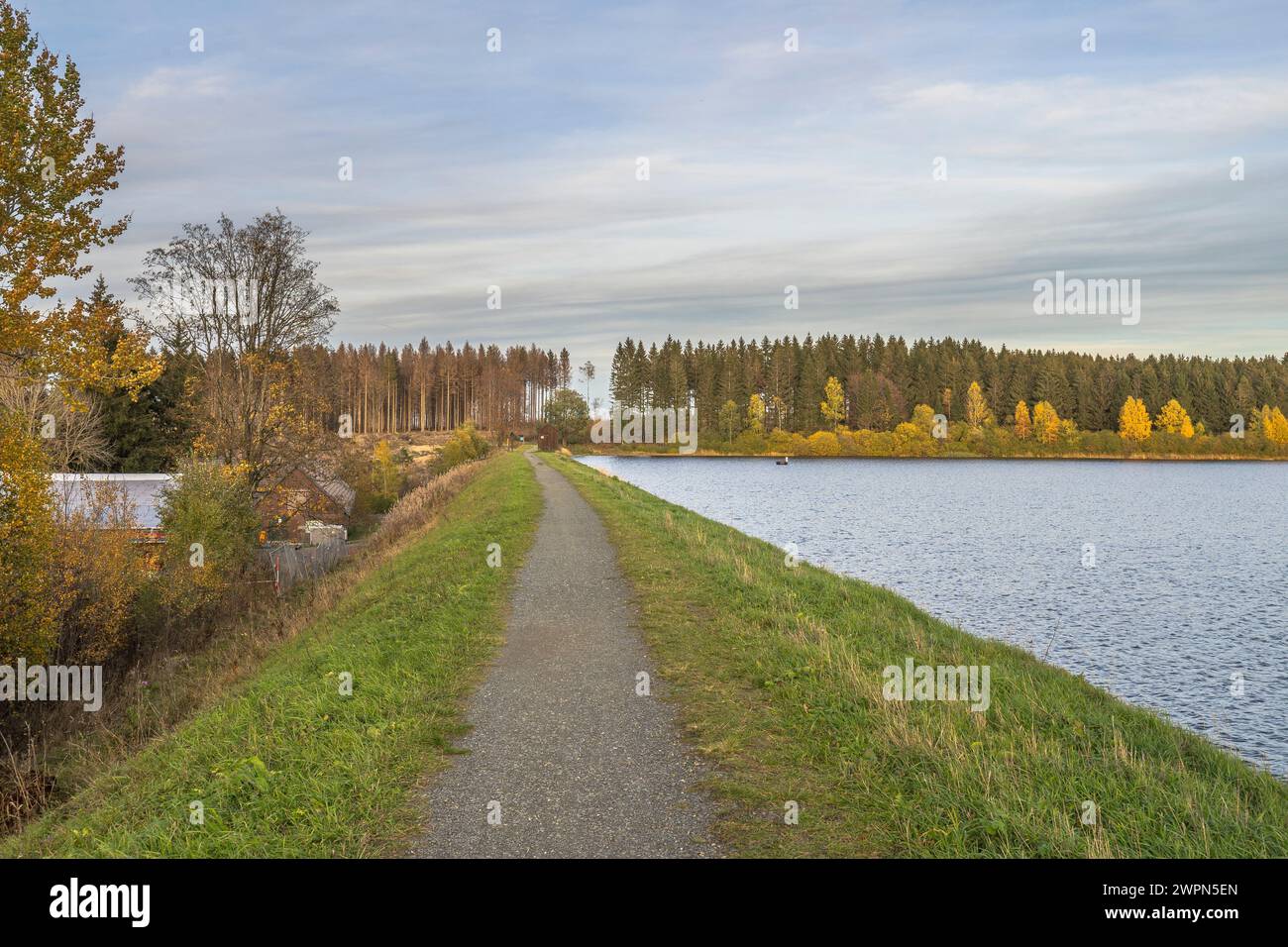 Dam and hirschler pond in fall hi-res stock photography and images - Alamy