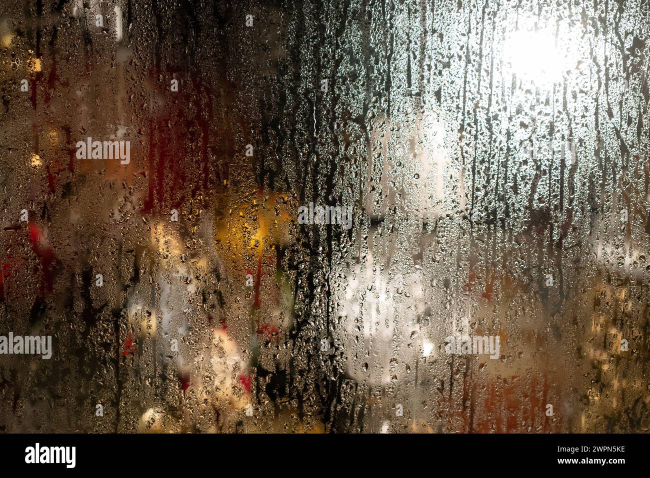 winter, advent, shop window, wet, fogged up Stock Photo - Alamy