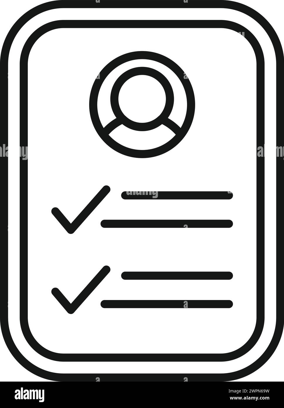Approved code icon outline Stock Vector Images - Alamy