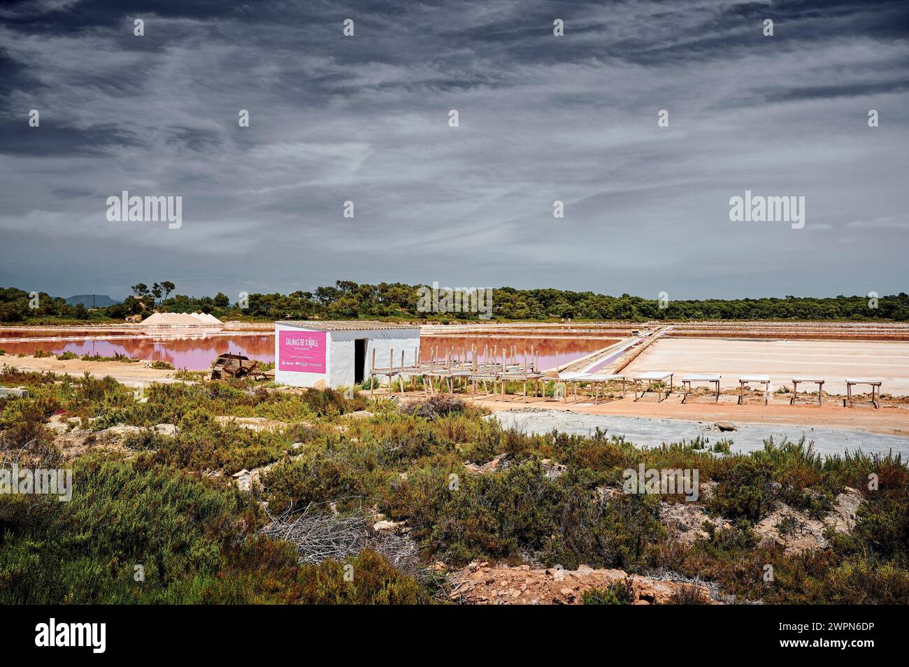 Production site for the extraction of flor de sal hi-res stock ...