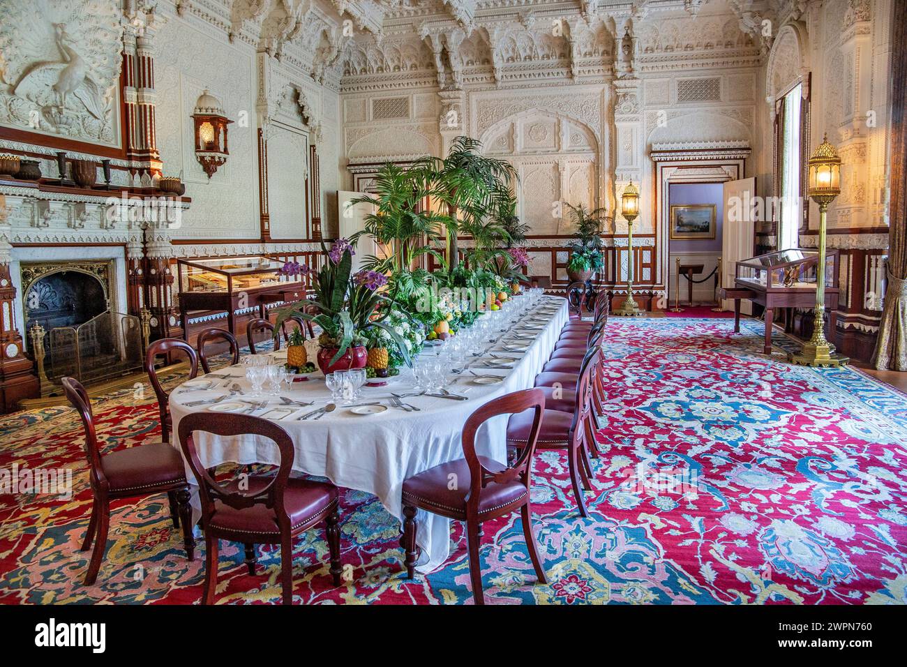 Banqueting hall durbarroom of osborne house hi-res stock photography ...