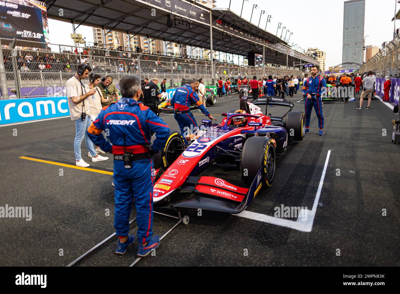 22 VERSCHOOR Richard (nld), Trident, Dallara F2 2024, starting grid ...