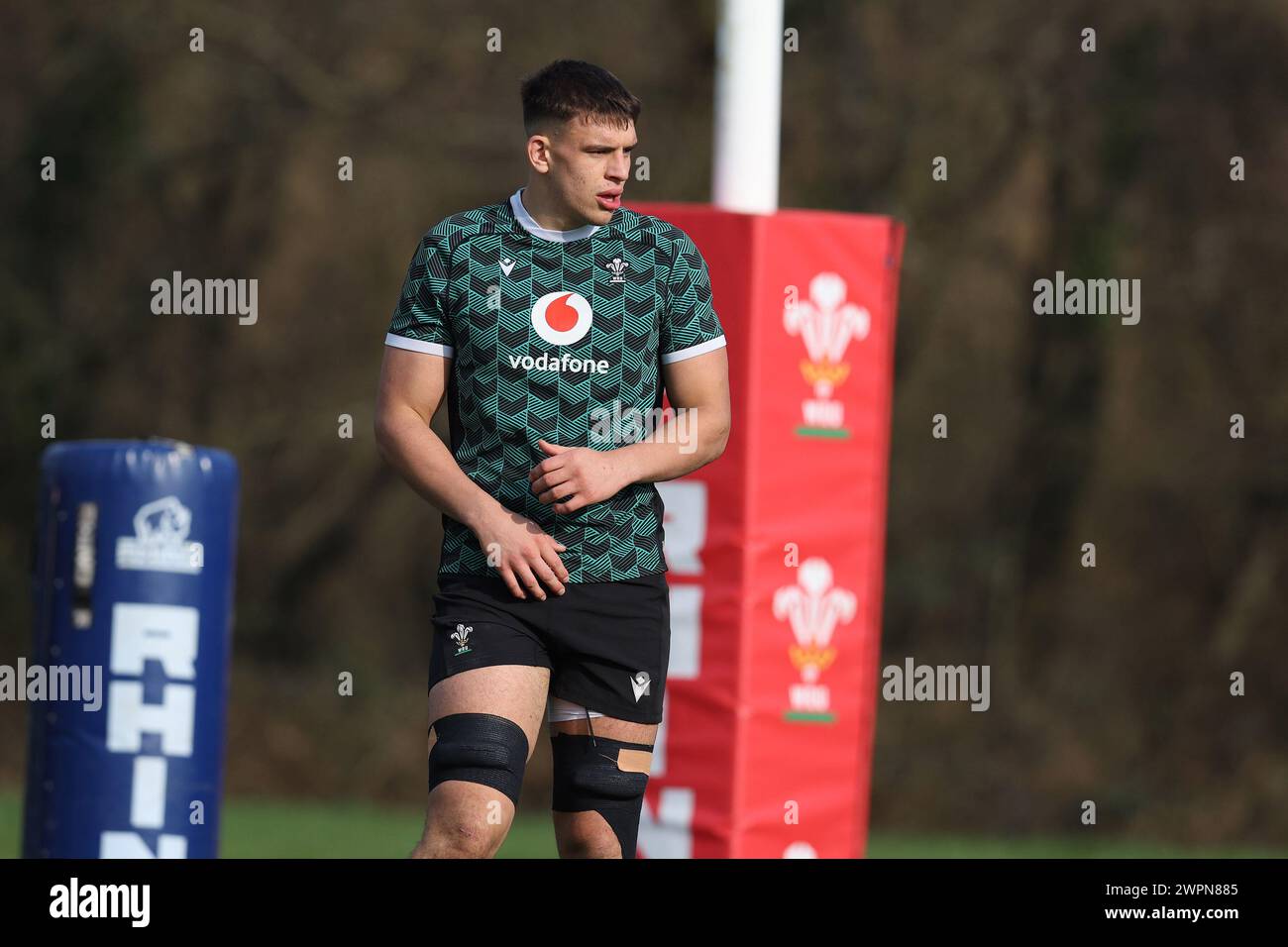 Cardiff, UK. 08th Mar, 2024. Dafydd Jenkins, the captain of Wales rugby ...