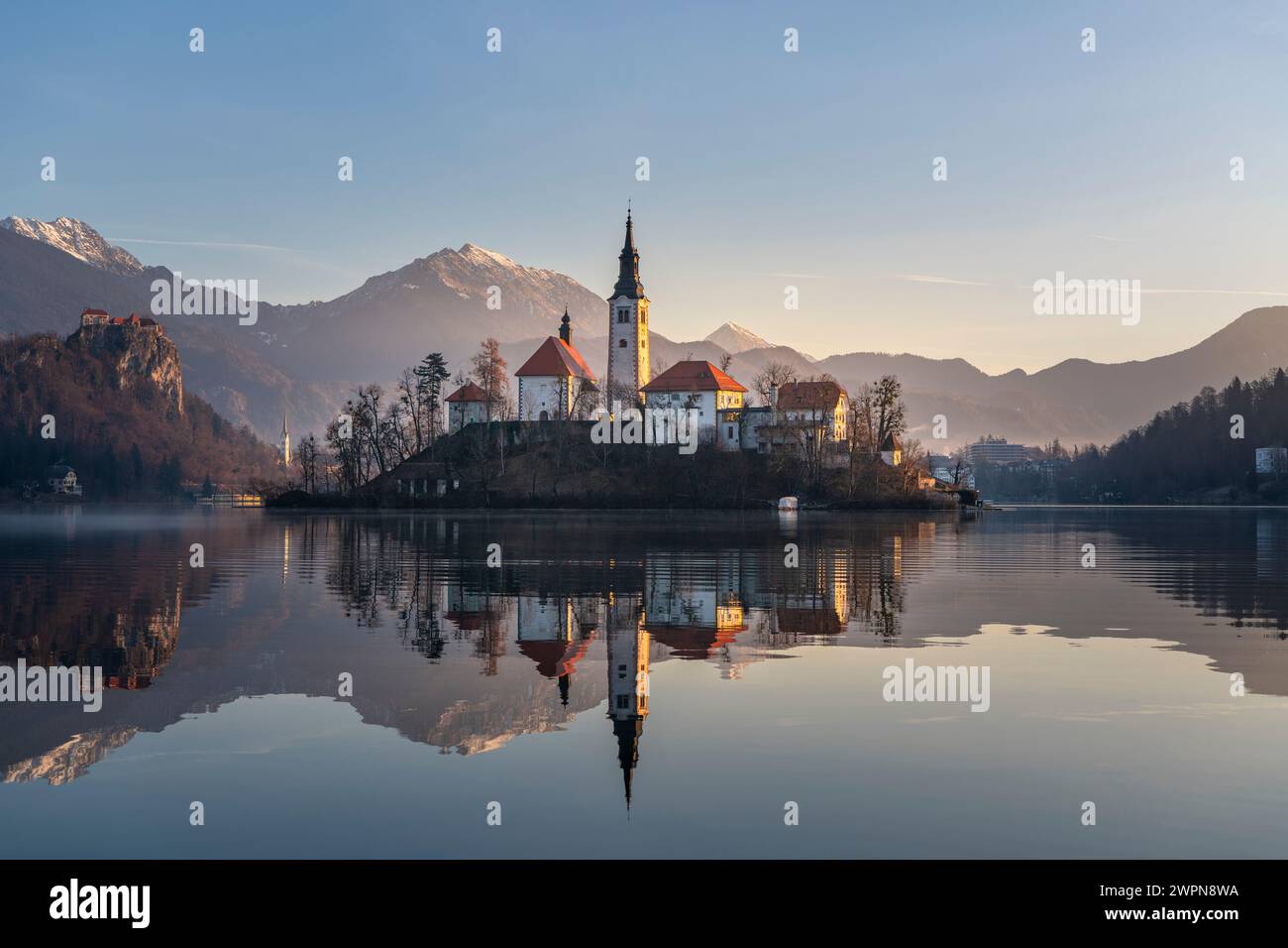 Lake Bled is a lake in the Slovenian region of Upper Carniola near the ...