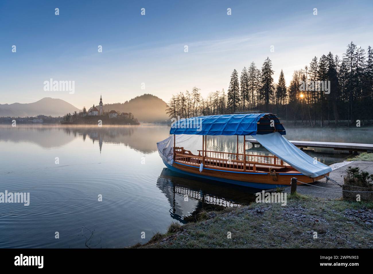 Lake Bled is a lake in the Slovenian region of Upper Carniola near the ...