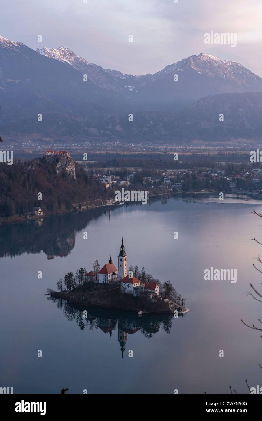 Lake Bled is a lake in the Slovenian region of Upper Carniola near the ...