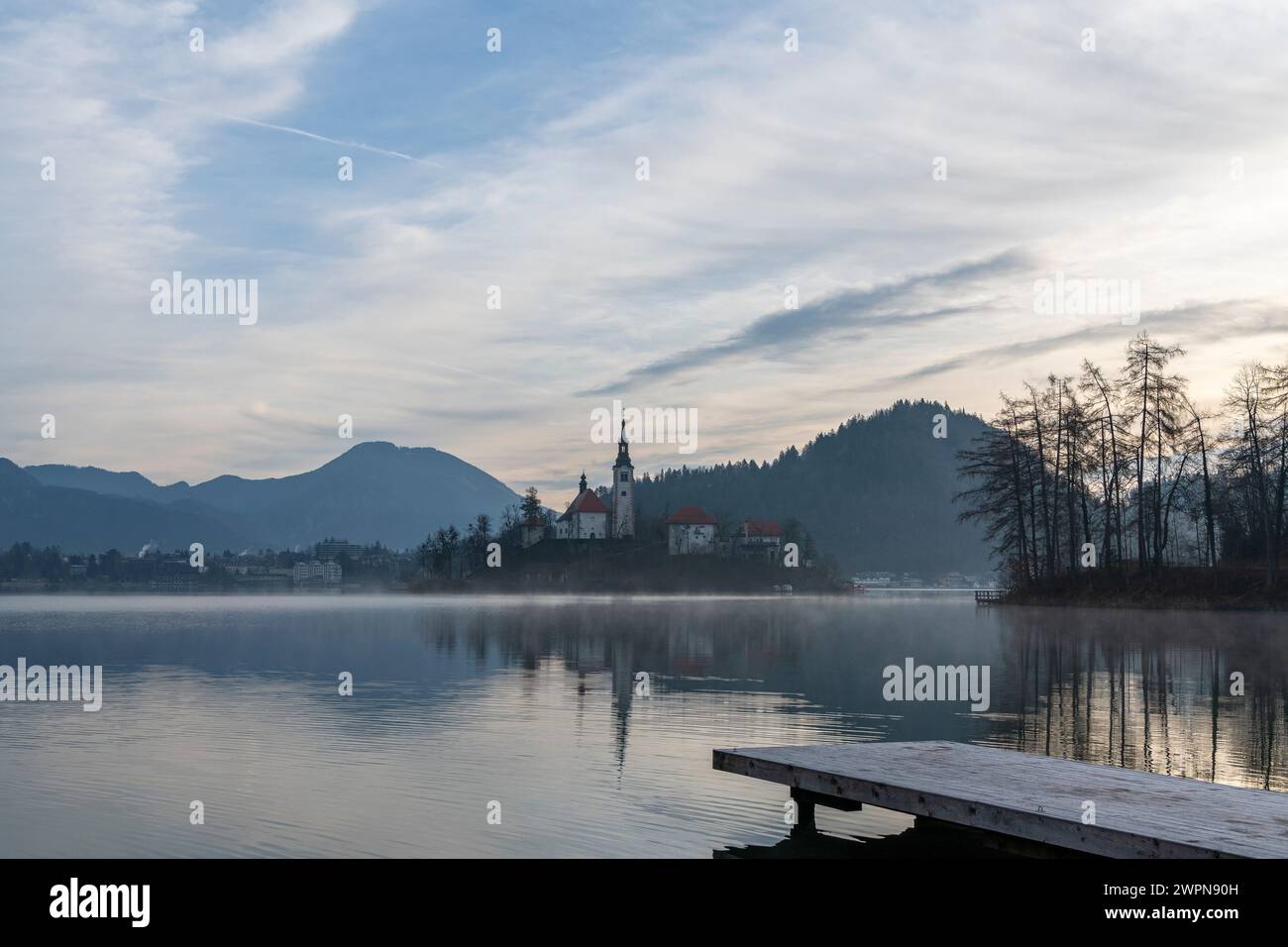 Lake Bled is a lake in the Slovenian region of Upper Carniola near the ...