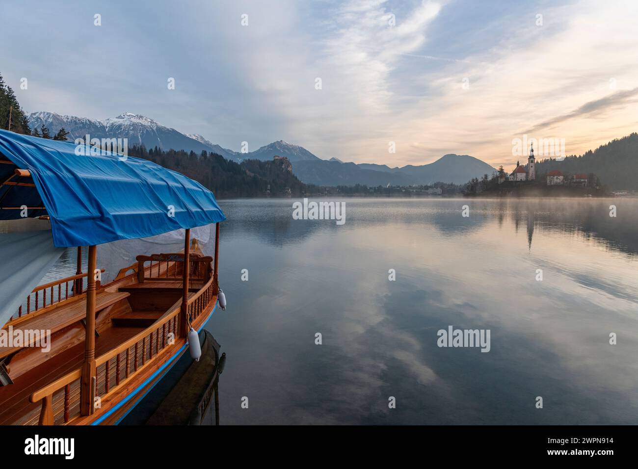 Lake Bled is a lake in the Slovenian region of Upper Carniola near the ...