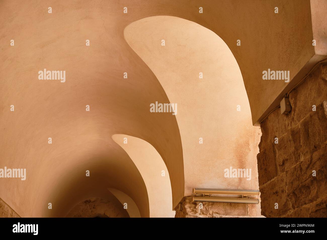 Gallery with arched ceilings Stock Photo - Alamy